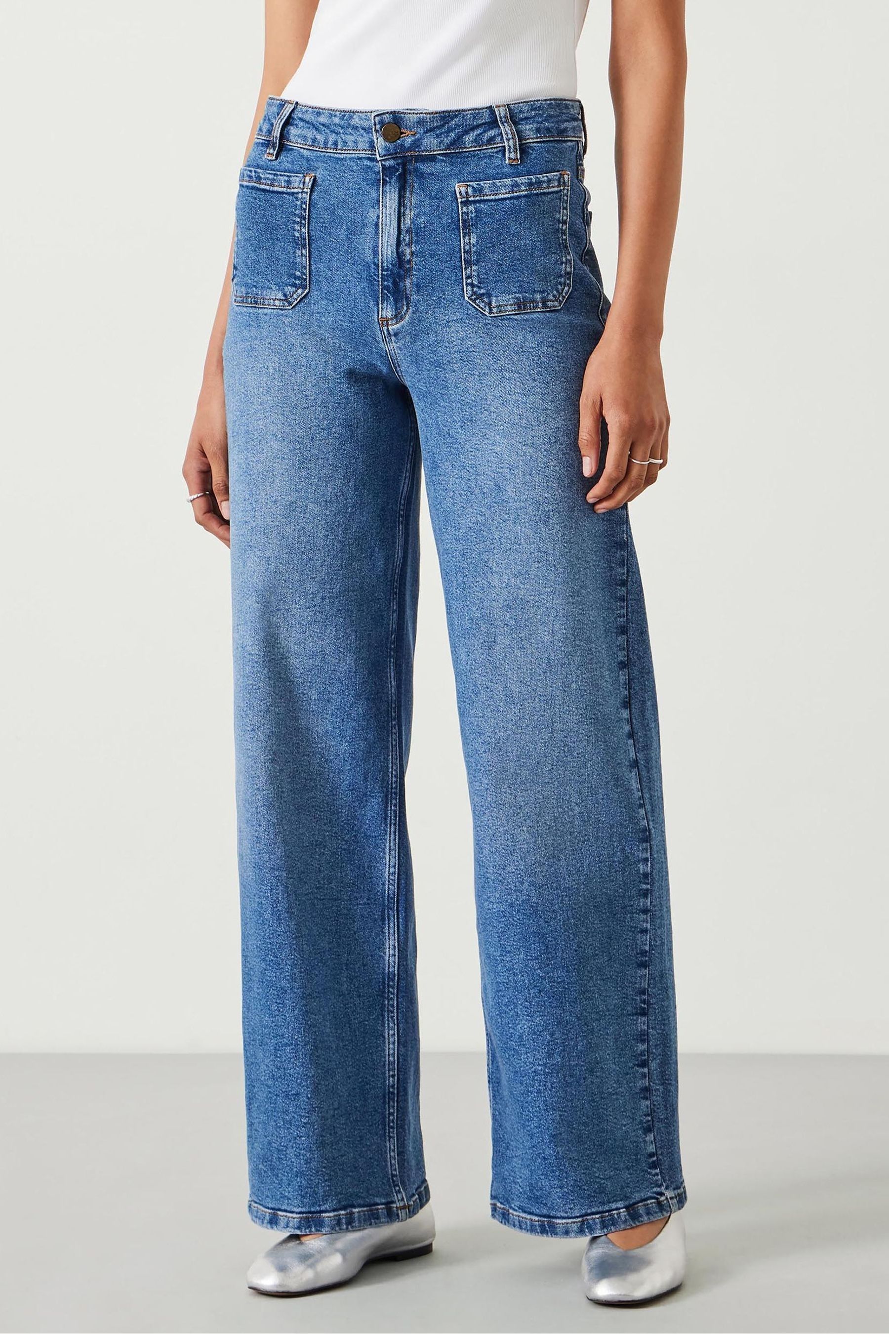 Buy Hush Blue Rowan Flared Jeans from the Next UK online shop