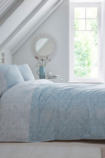 Buy D&D Blue Frampton Reversible Duvet Cover Set from the Next UK ...