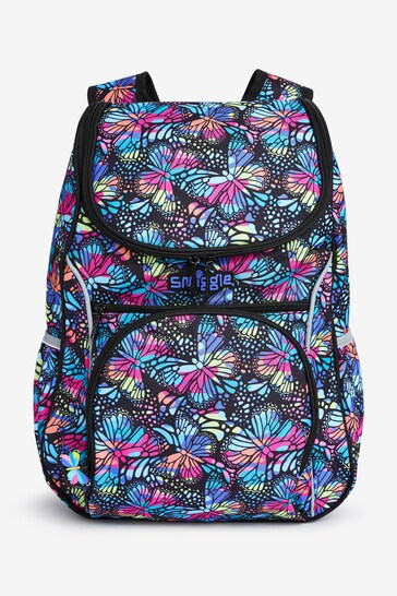 Buy Smiggle Blue Butterfly Vivid Access Backpack with Reflective Tape ...