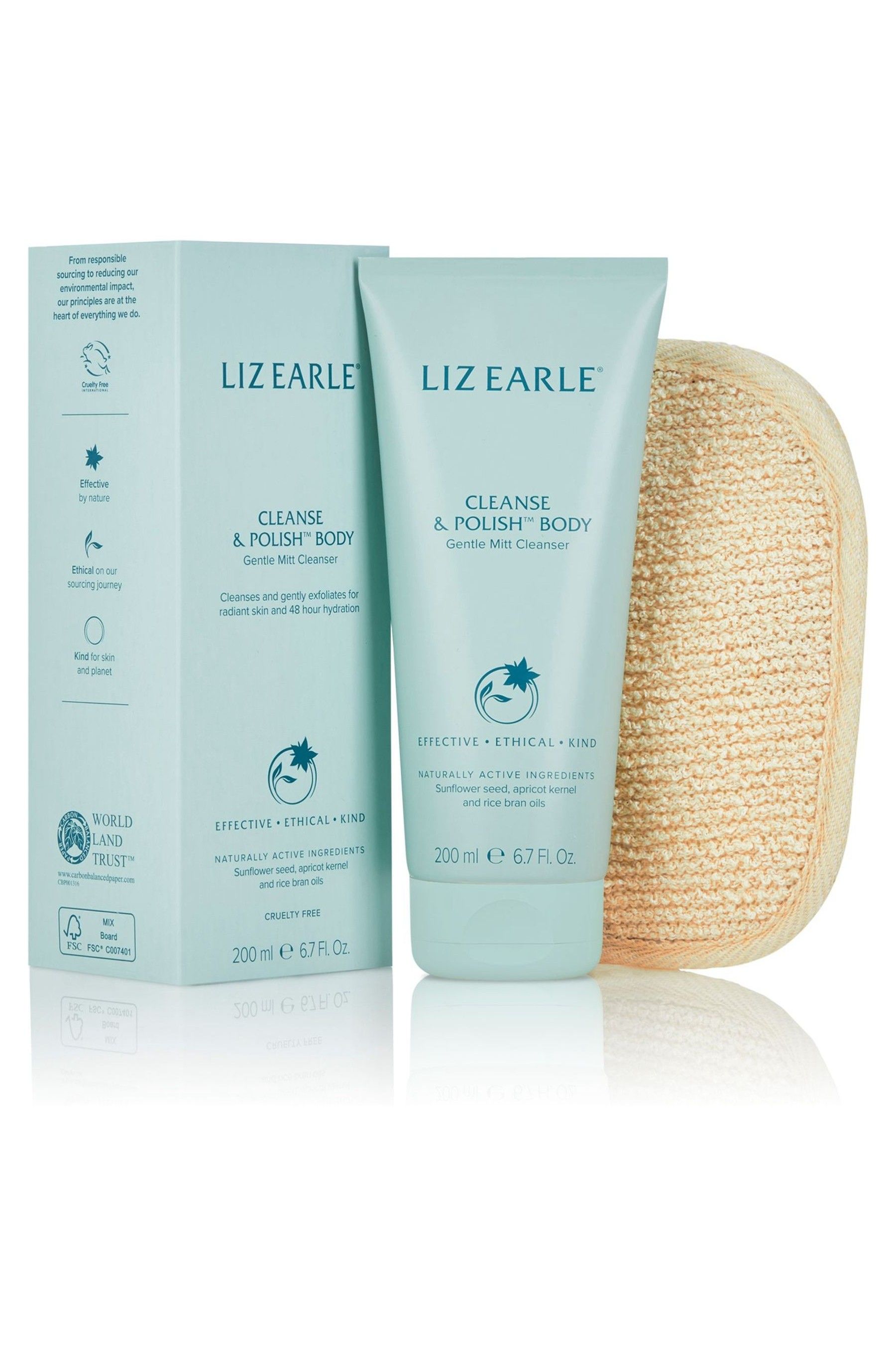 Buy Liz Earle Cleanse Polish Body Gentle Mitt Cleanser 200ml from the ...
