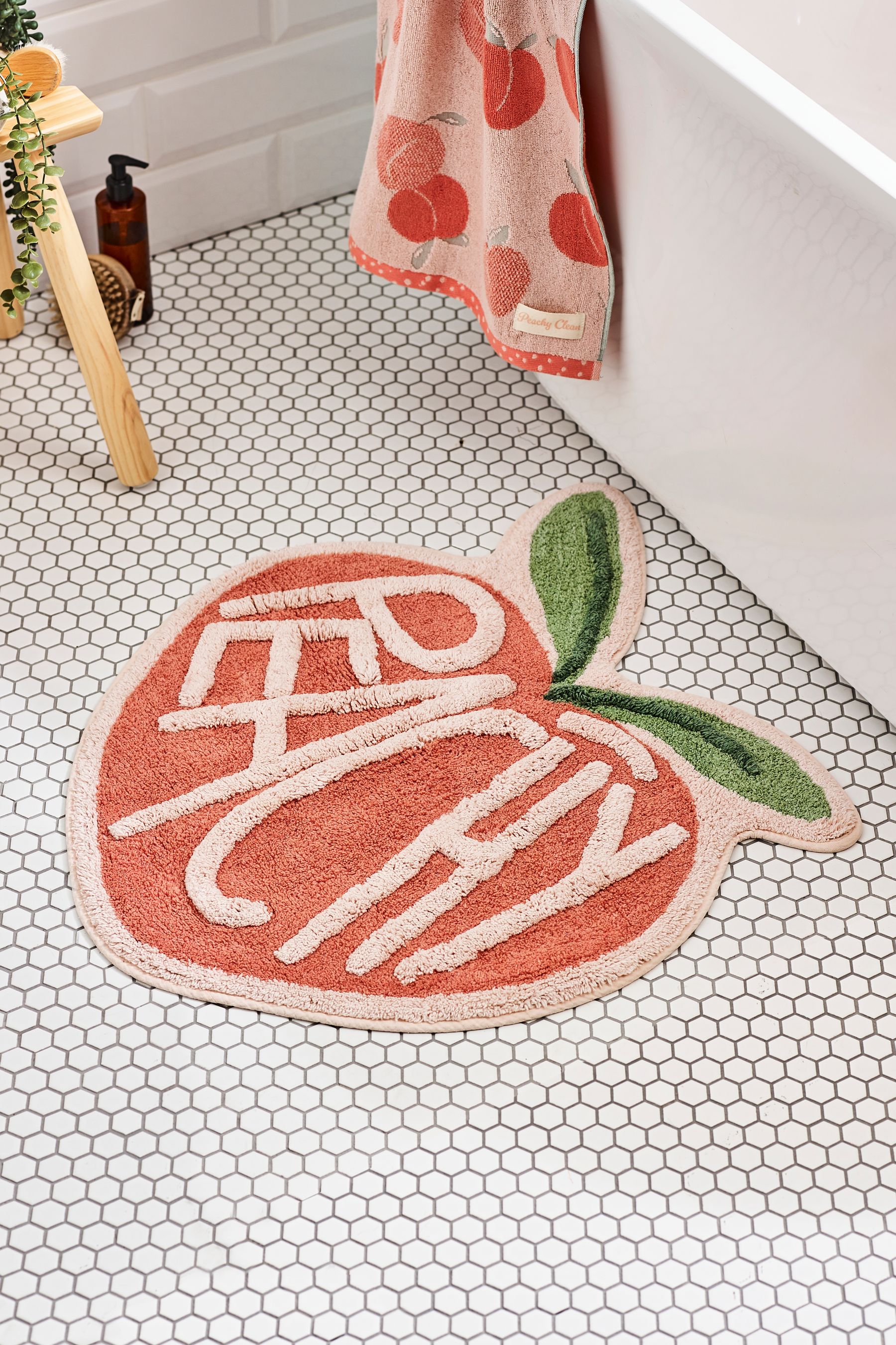 Buy Pink Peach Bath Mat from the Next UK online shop