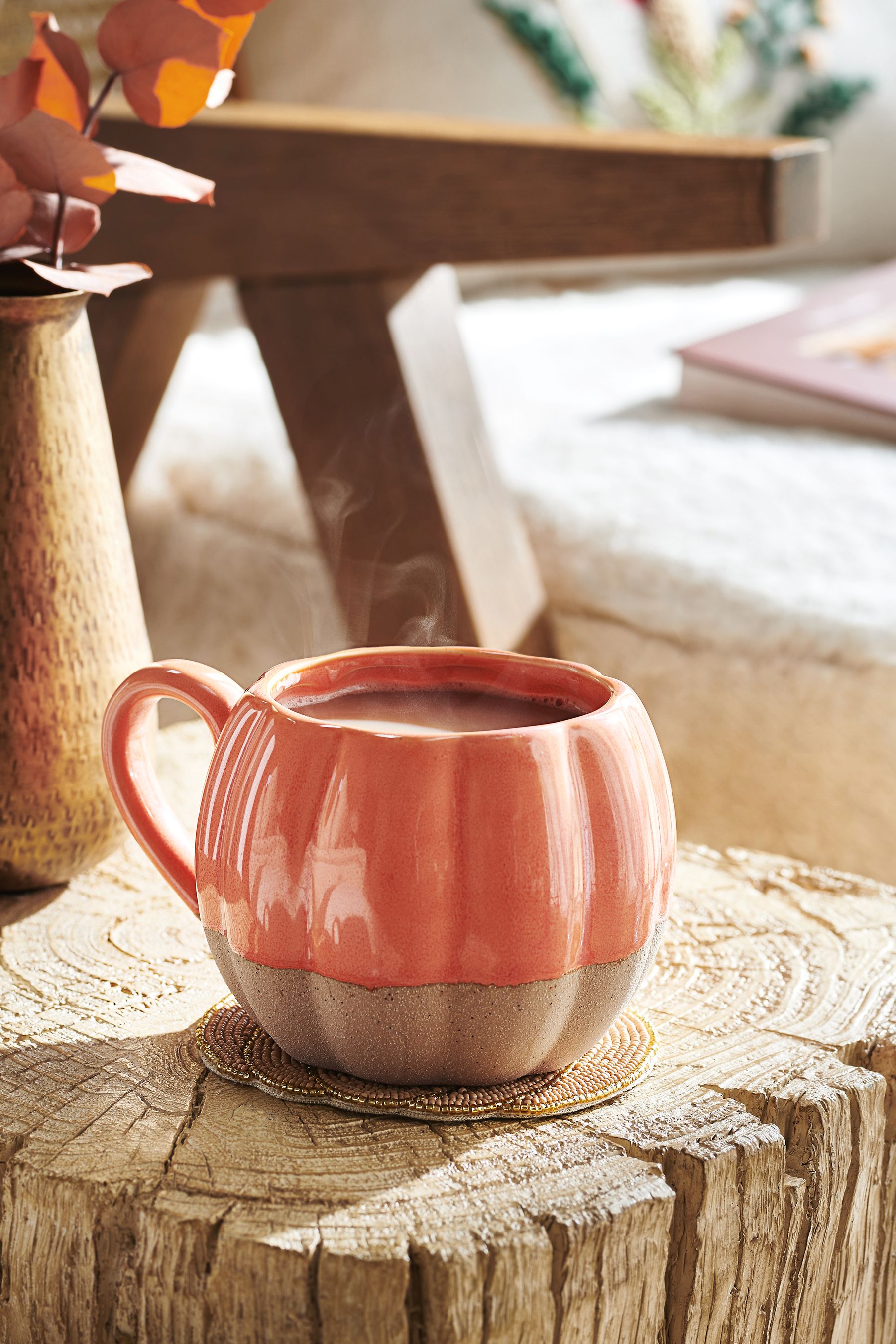 Buy Orange Pumpkin Shaped Mug from the Next UK online shop