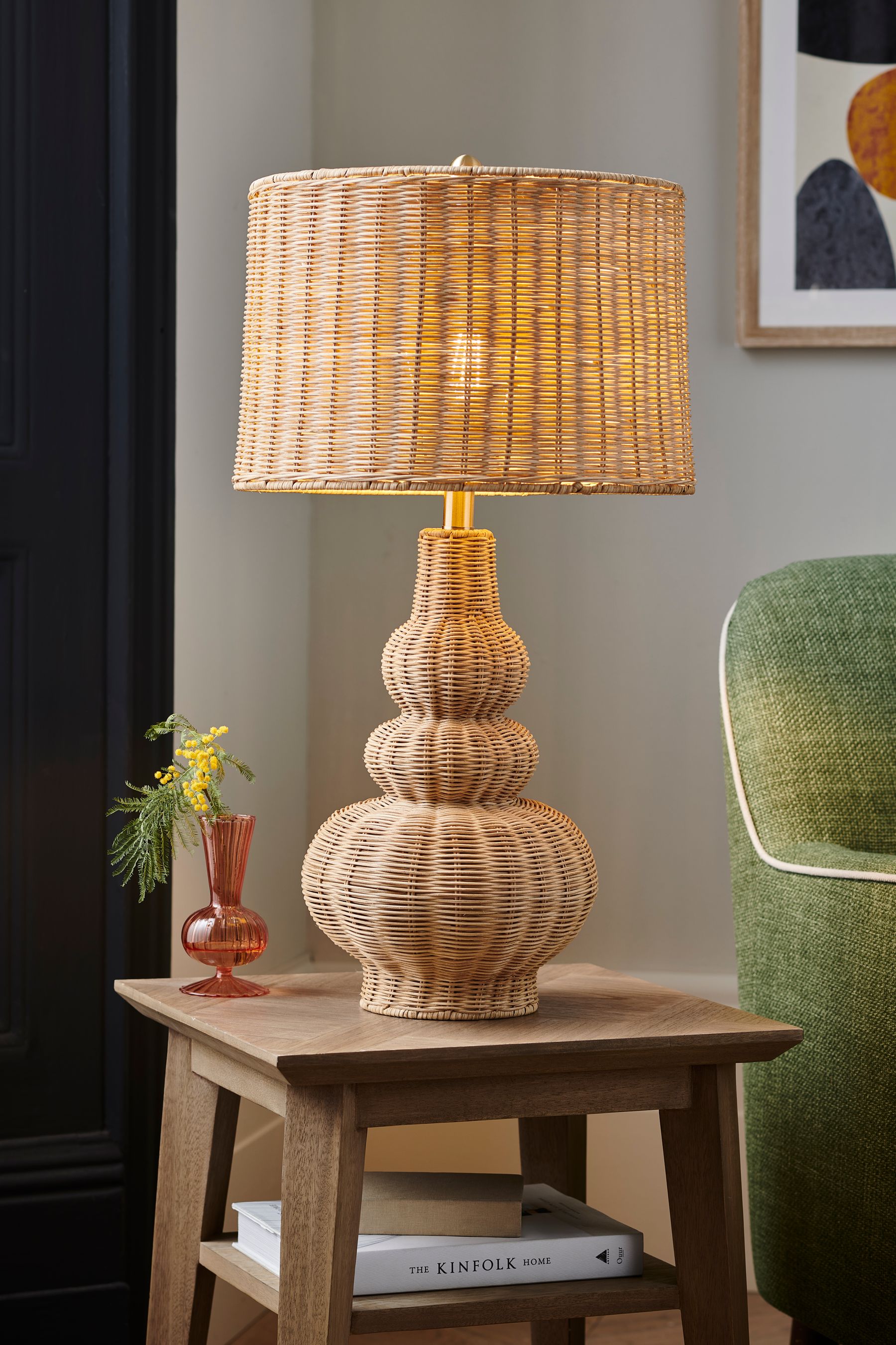 Buy Nina Campbell Natural Liana Rattan Table Lamp from the Next UK ...