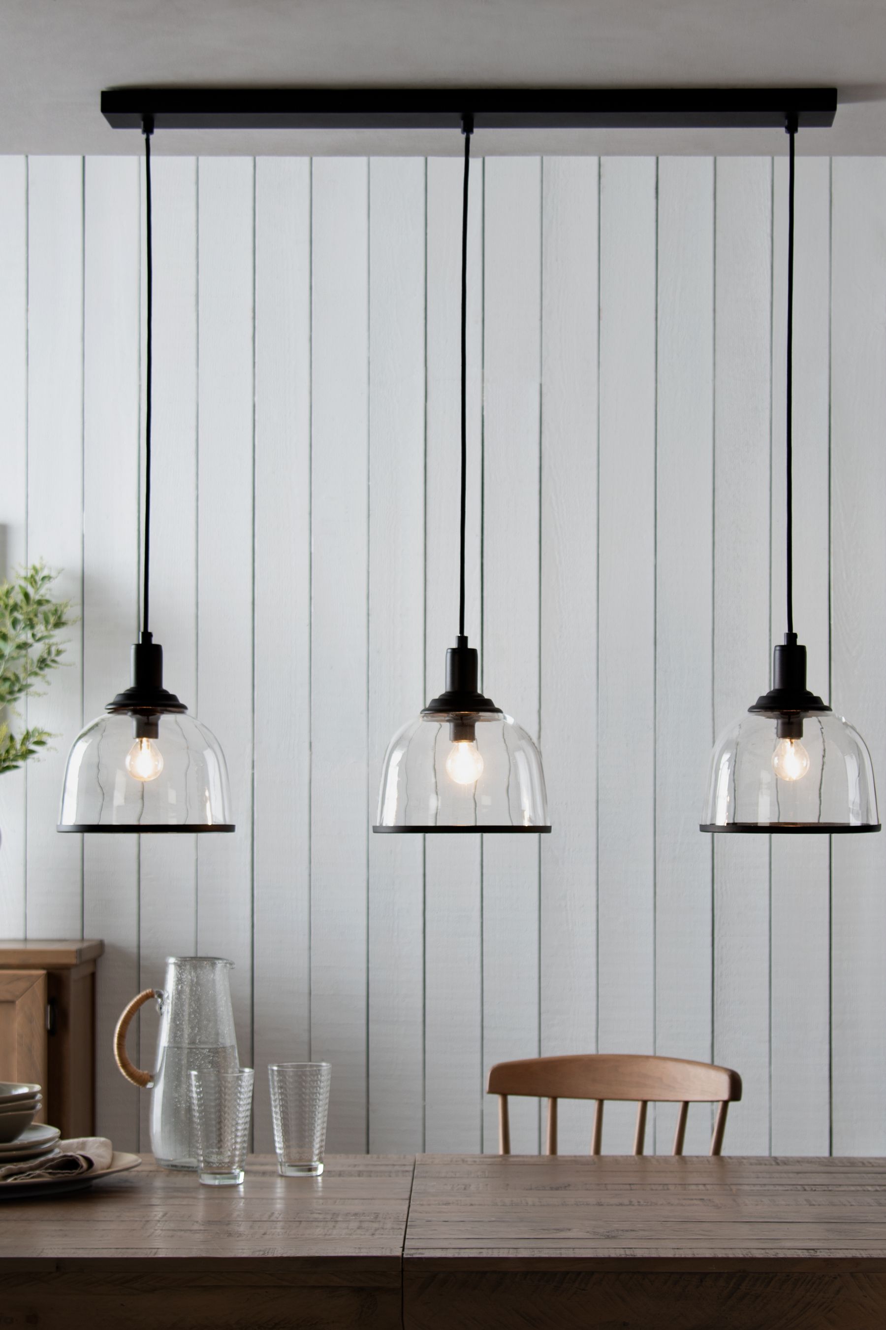 Buy Black Gloucester 3 Light Pendant Ceiling Light from the Next UK ...