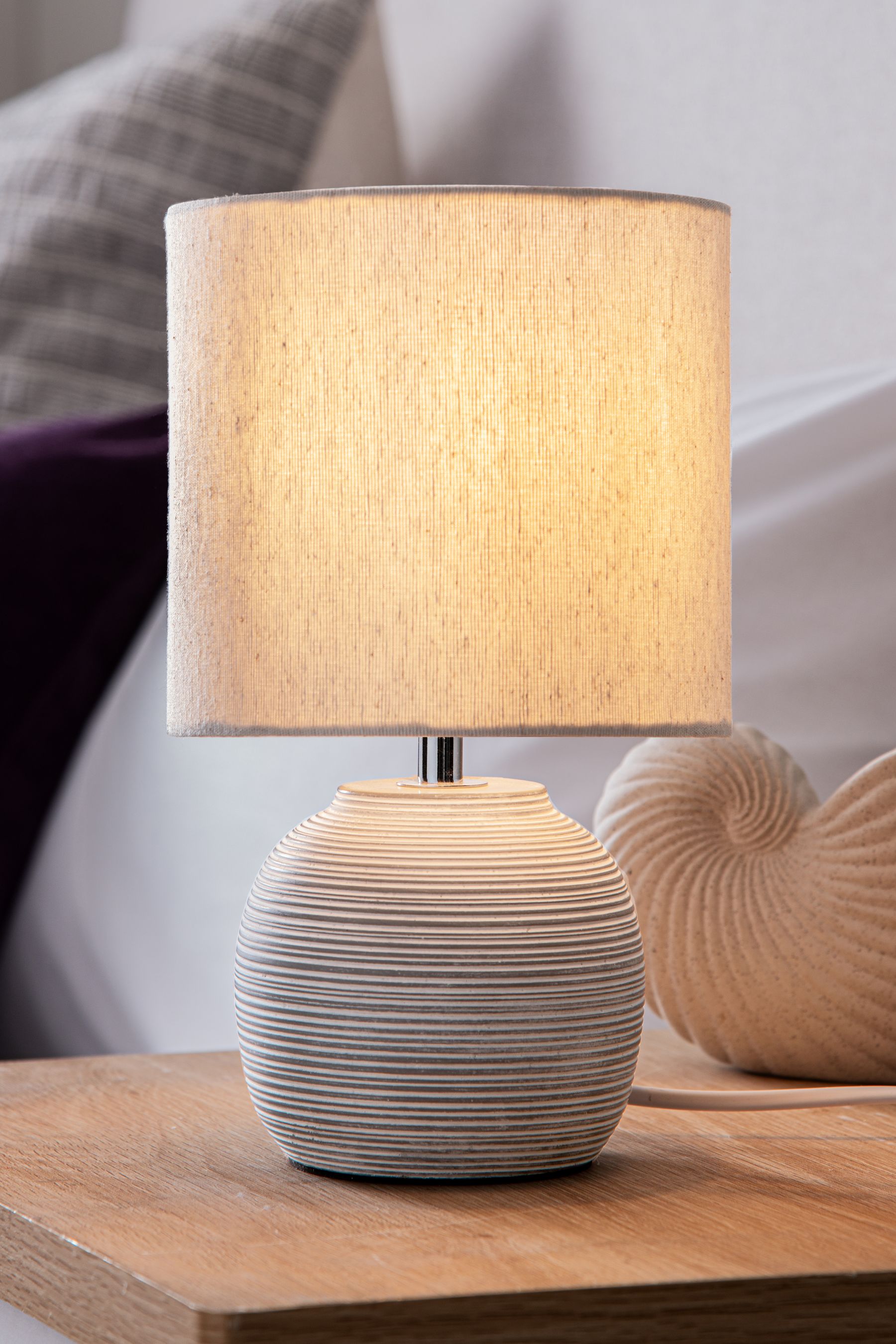 Buy Grey Fairford Bedside Table Lamp from the Next UK online shop