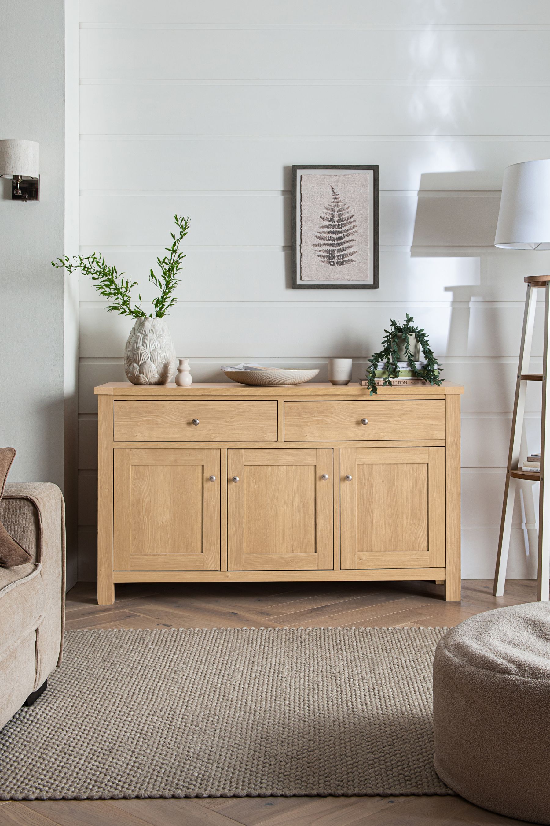 Buy Natural Malvern Oak Effect Large Sideboard from the Next UK online shop