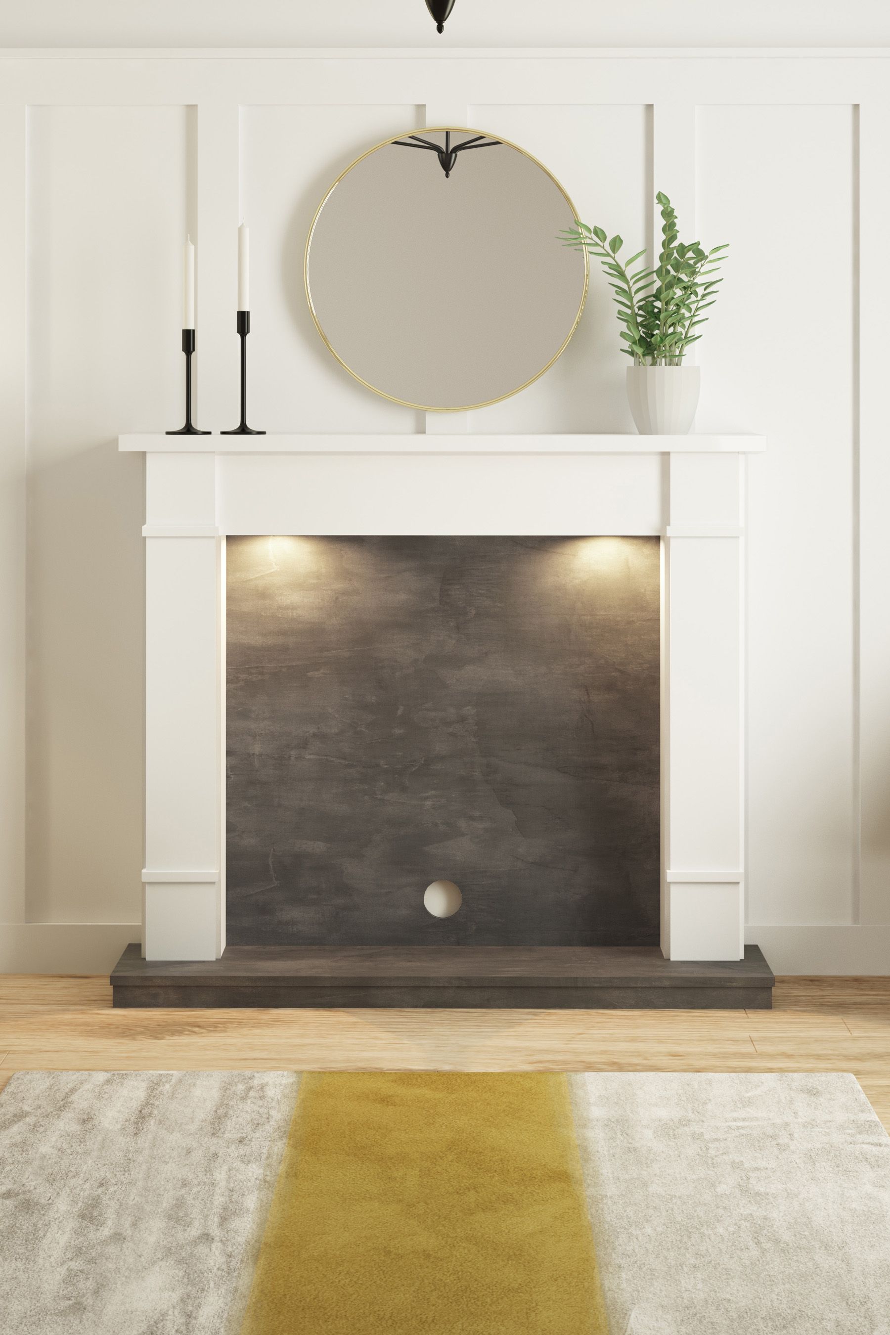 Buy Be Modern Ash White Cheshire Timber Inglenook Fireplace Surround ...