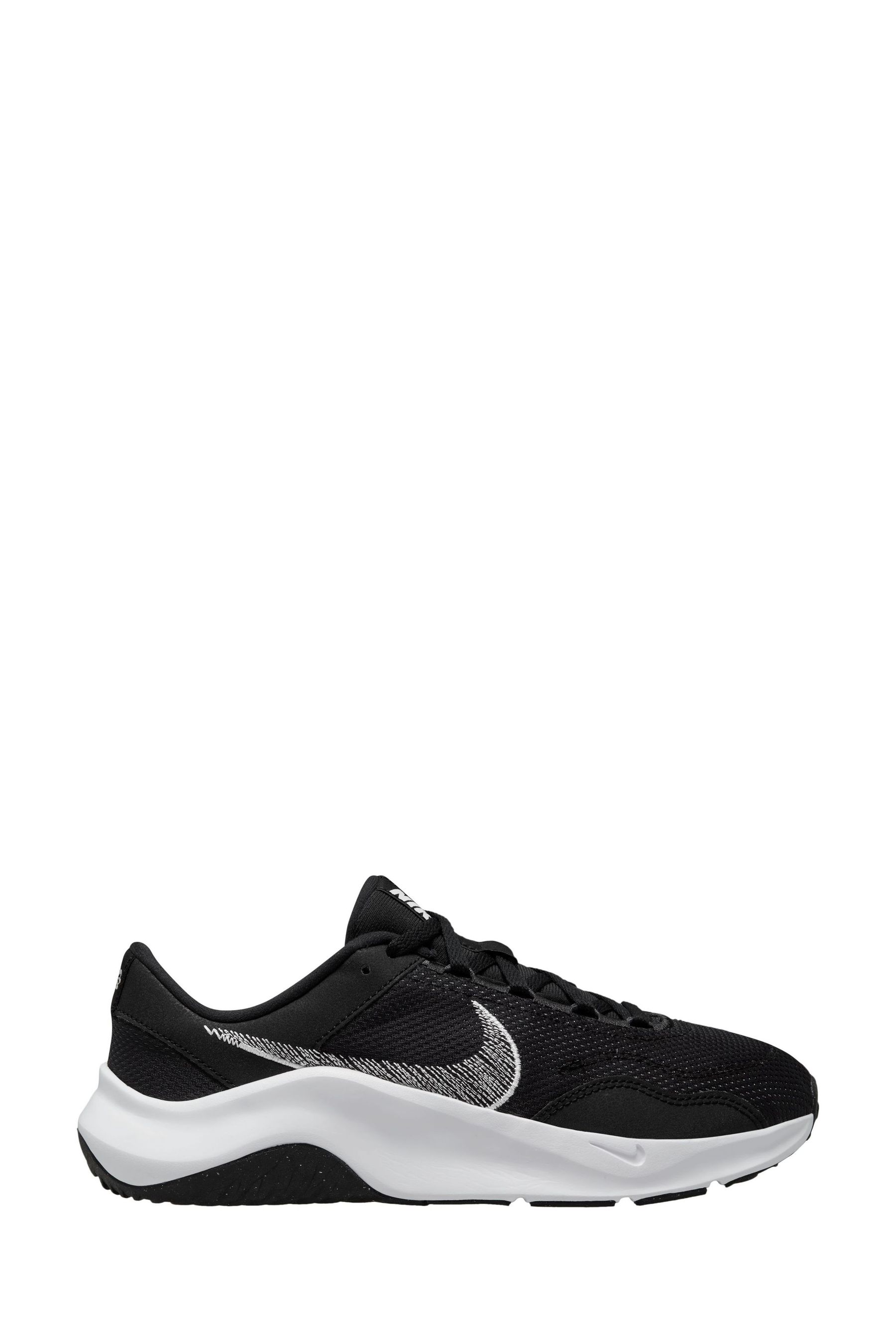 Buy Nike Black/White Legend Essential 3 Training Trainers from the Next ...