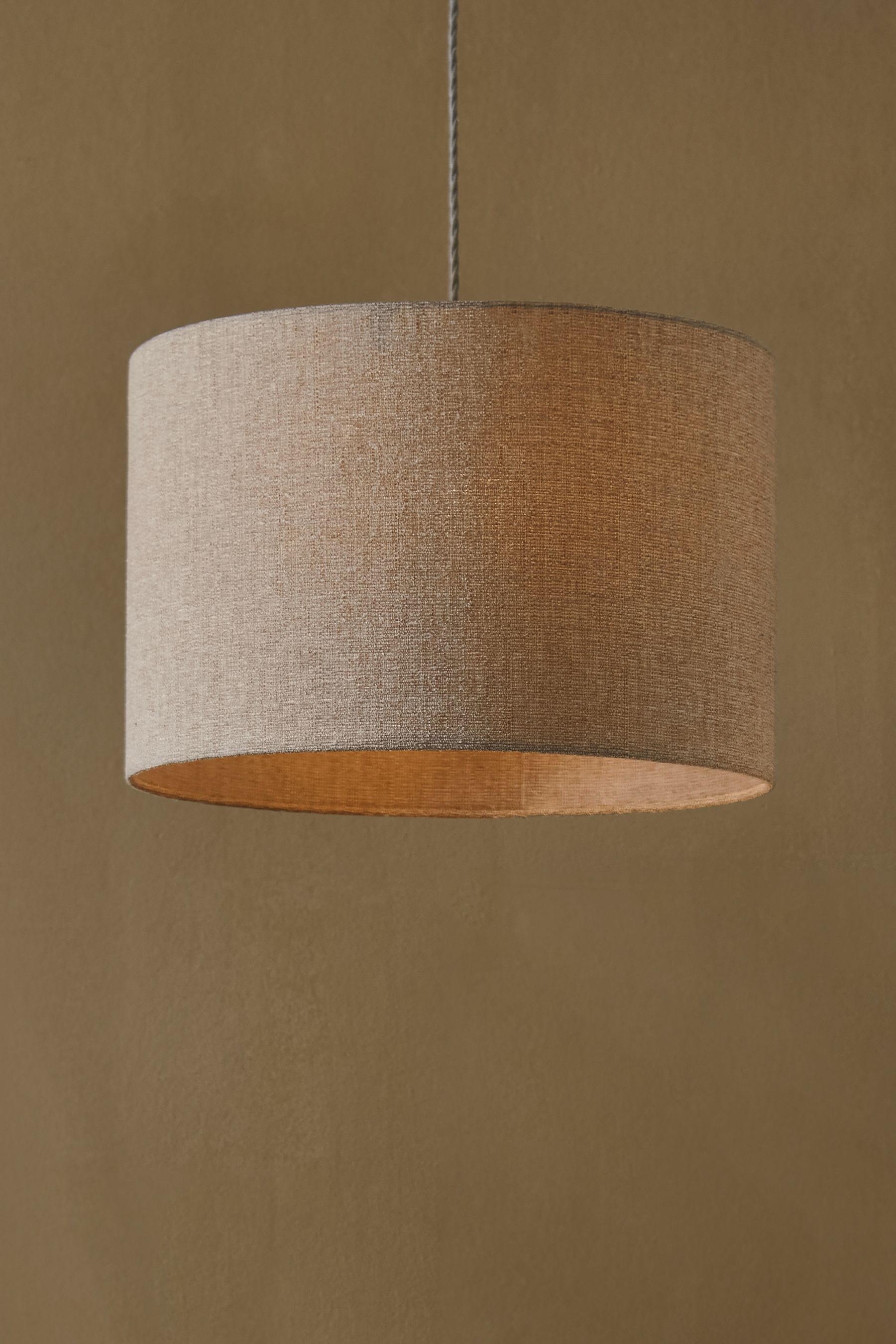 Buy Neutral Tweedy Plain Easy Fit Shade Ceiling Light from the Next UK ...