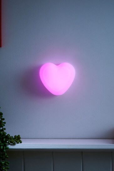 Buy glow White Heart Night Light from the Next UK online shop