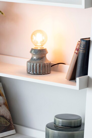 Buy BHS Grey Arkin Table Lamp from the Next UK online shop