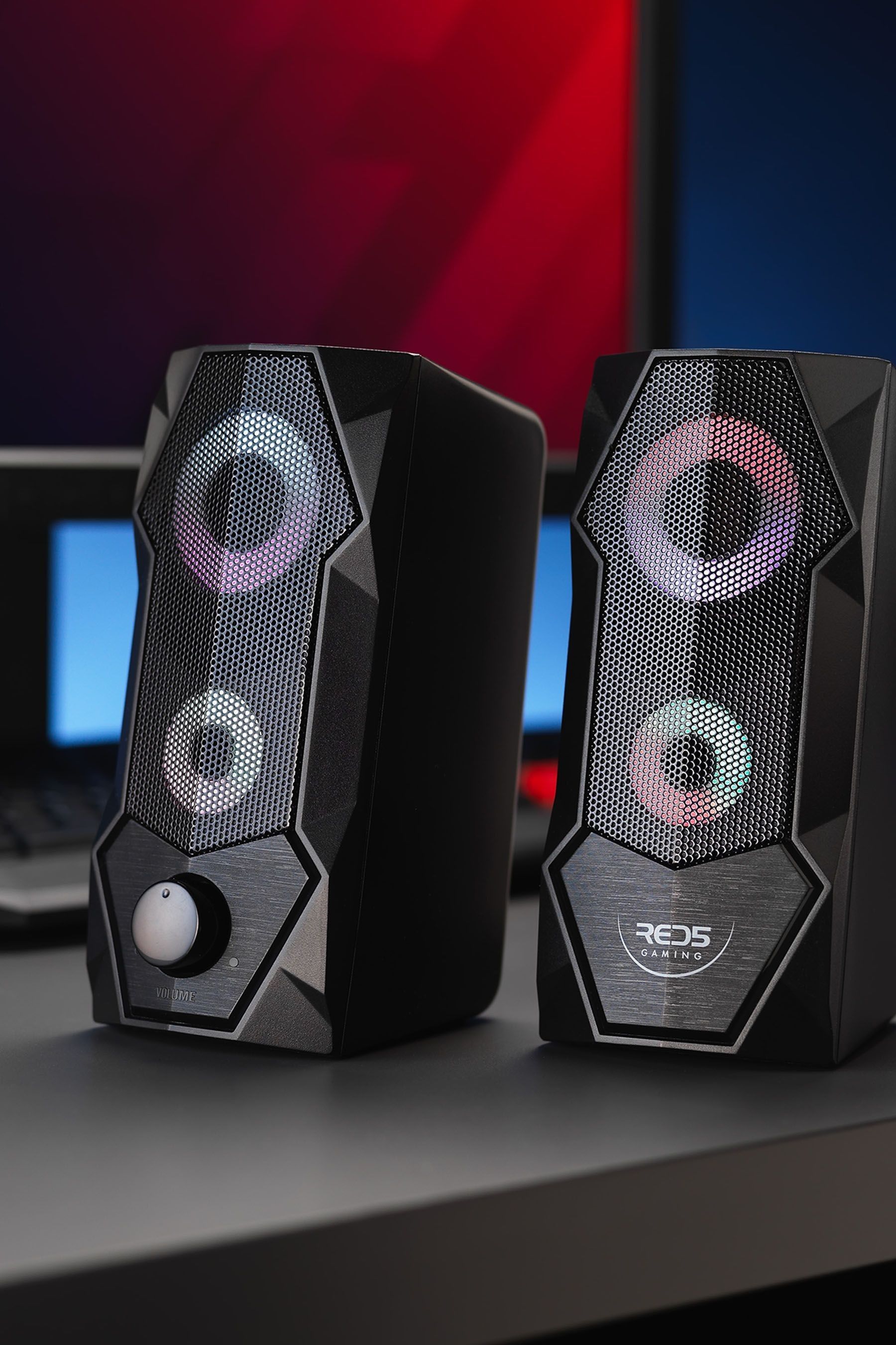 Buy MenKind RED5 Light Up Gaming Speakers Set of 2 from the Next UK ...