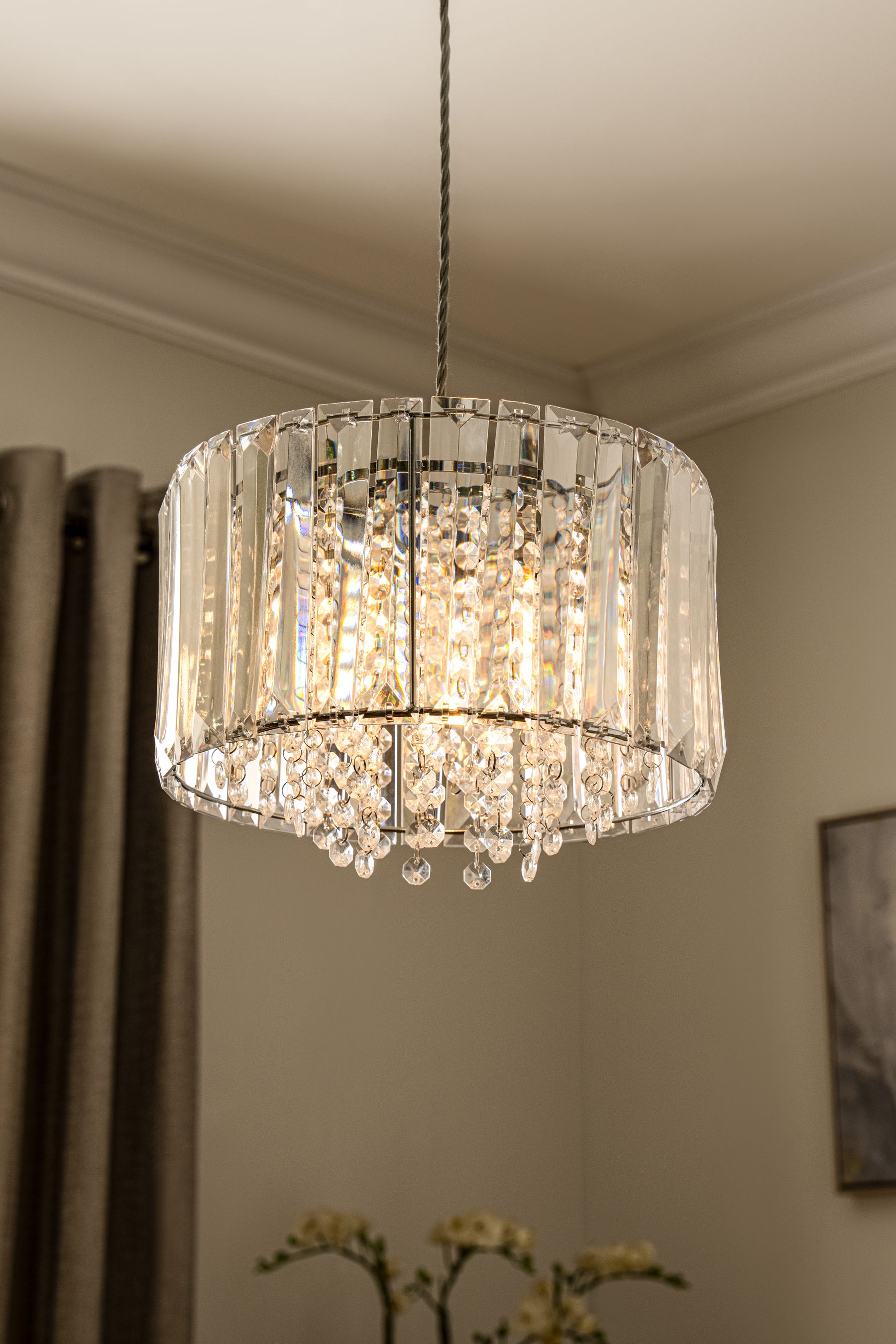 Buy Clear Astor Easy Fit Shade Ceiling Light from the Next UK online shop