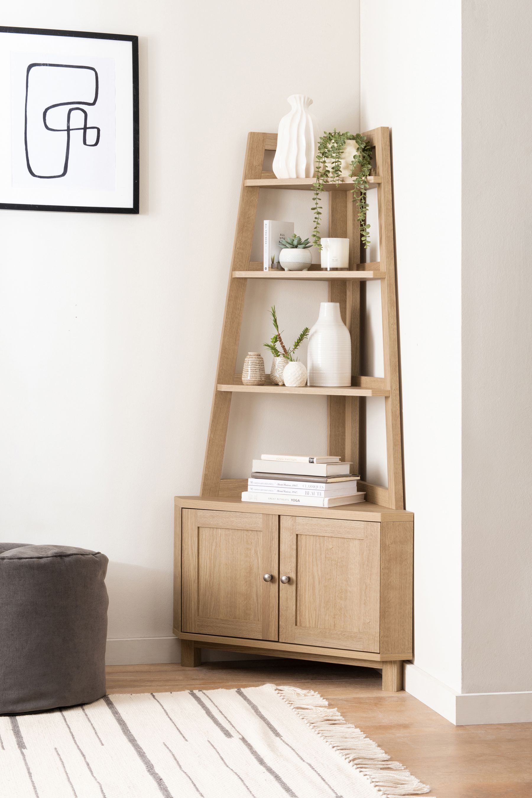Buy Natural Malvern Oak Effect Corner Shelf from the Next UK online shop