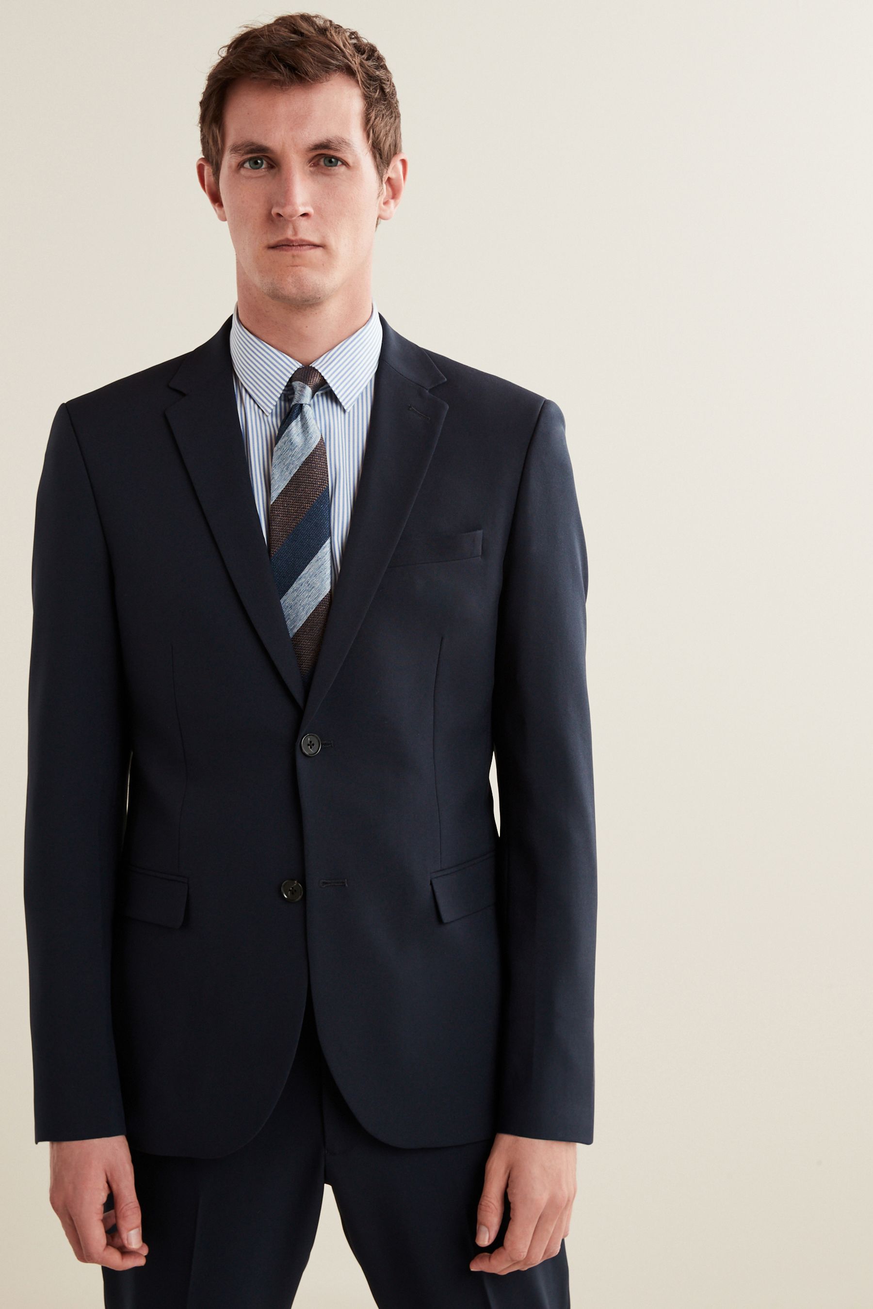 Buy NavyBlue Regular Fit Essential Suit Jacket from the Next UK online shop
