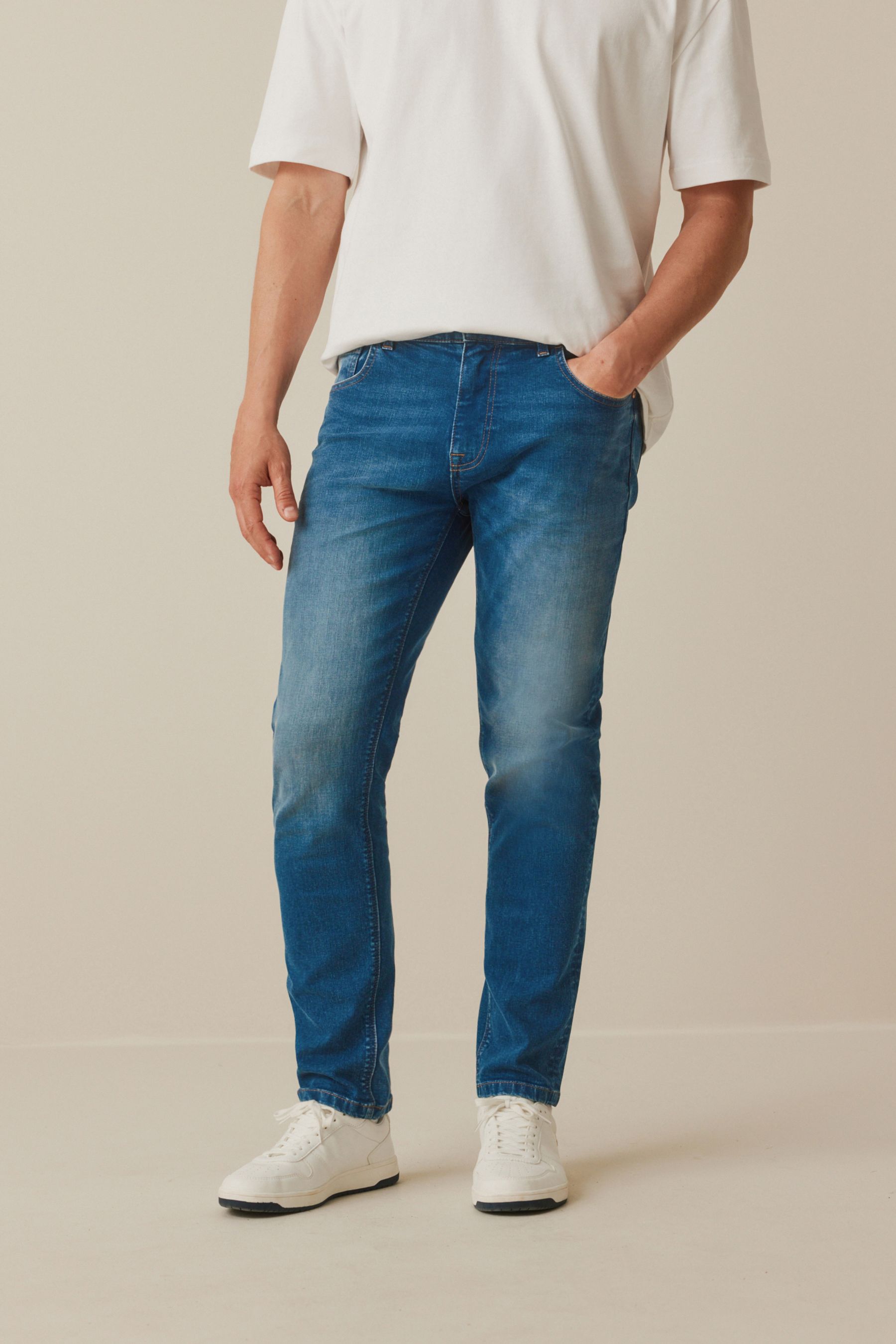 Buy Next Essential Stretch Slim Fit Jeans from the Next UK online shop