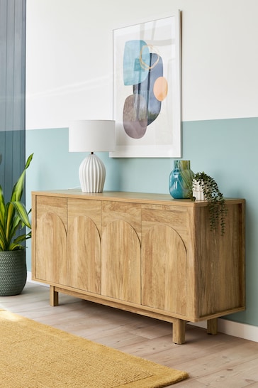 Buy Natural Arches Oak Effect Large Sideboard from the Next UK online shop