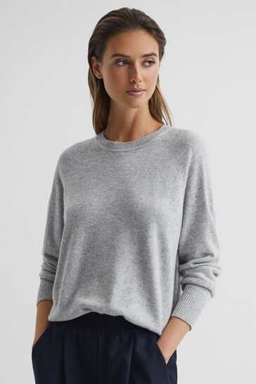 Buy Reiss Grey Audrey Crew Neck Knitted Jumper From The Next Uk Online Shop