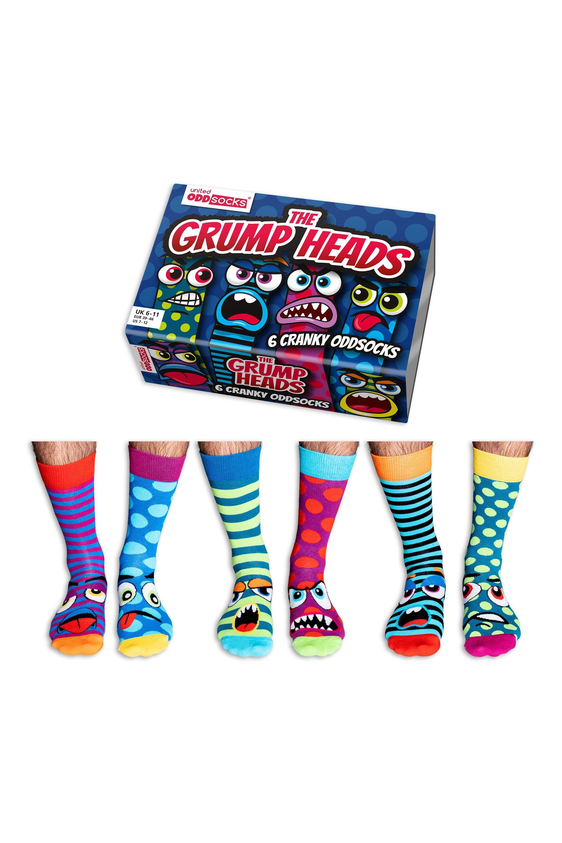 Buy United Odd Socks Multi Grump Heads Grump Heads Socks from the Next UK online shop