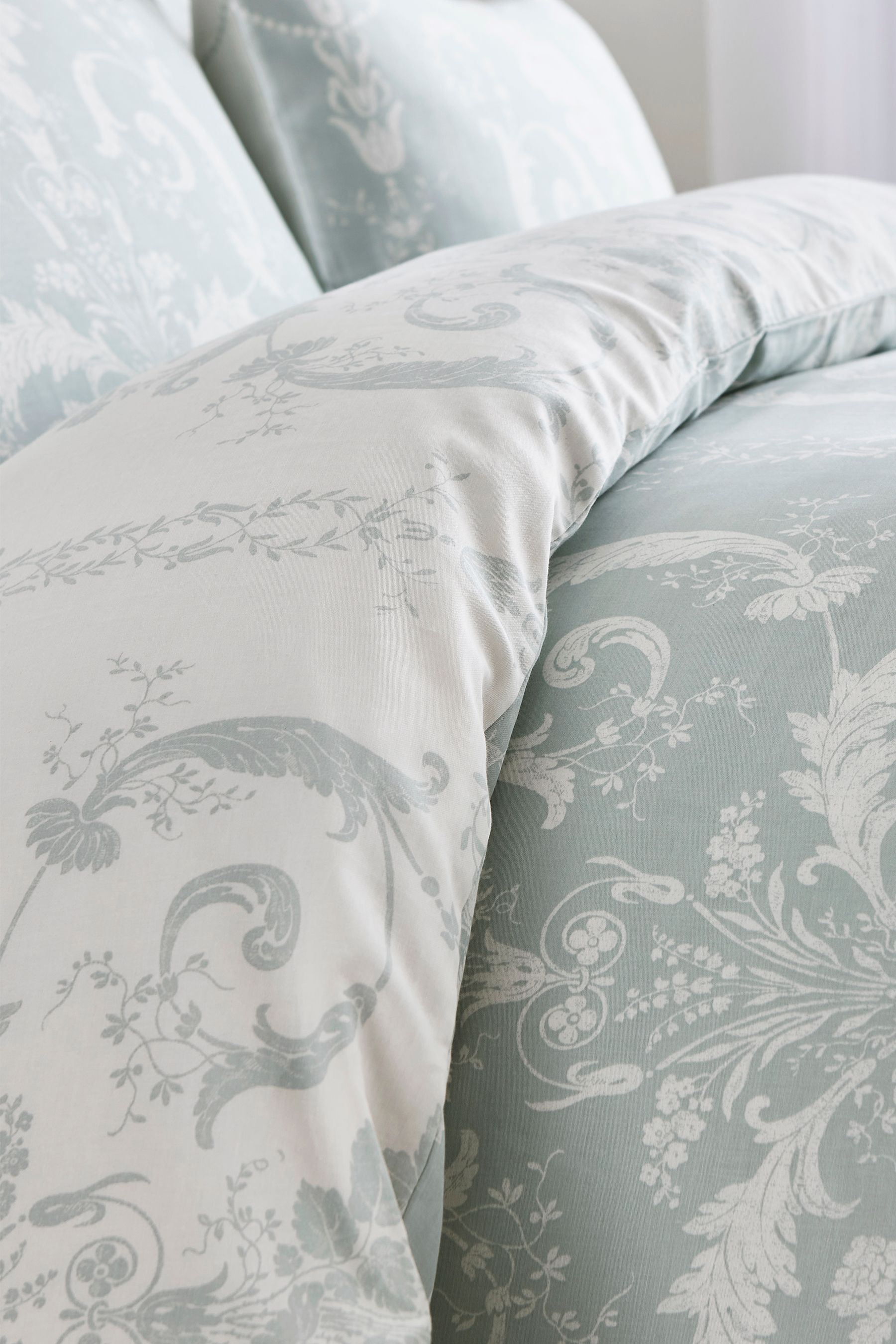 Buy Laura Ashley Duck Egg Blue Josette Duvet Cover And Pillowcase Set