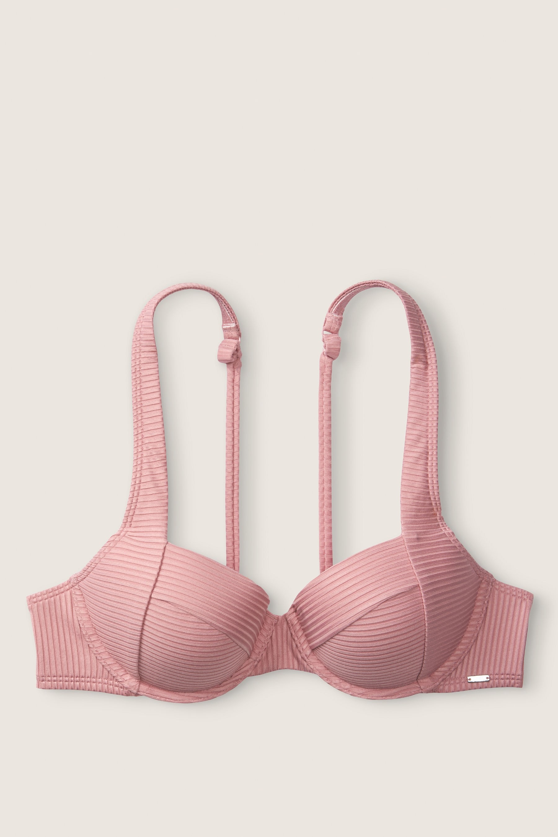 Buy Victorias Secret Pink Ribbed Push Up Bikini Top From The Next Uk
