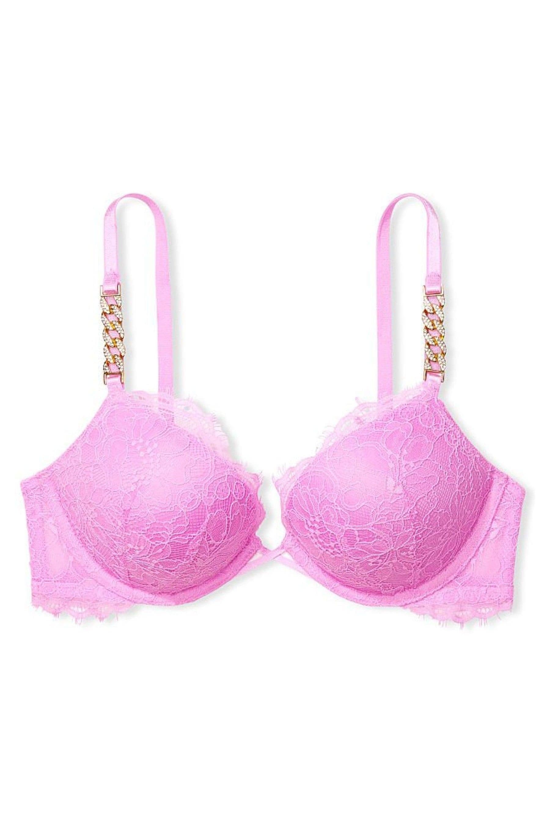 Buy Victorias Secret Berry Gelato Pink Add 2 Cups Lace Push Up Bra